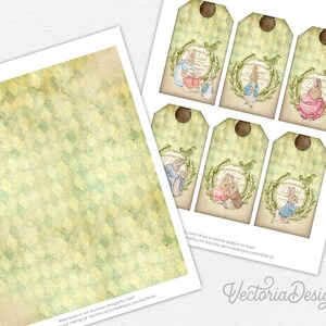 Peter Rabbit Kit, Digital Paper Kit, Junk Journal Kit, Digital Download ...