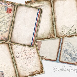 World Explorer Junk Journal Kit, Printable Embellishments, Explorer ...