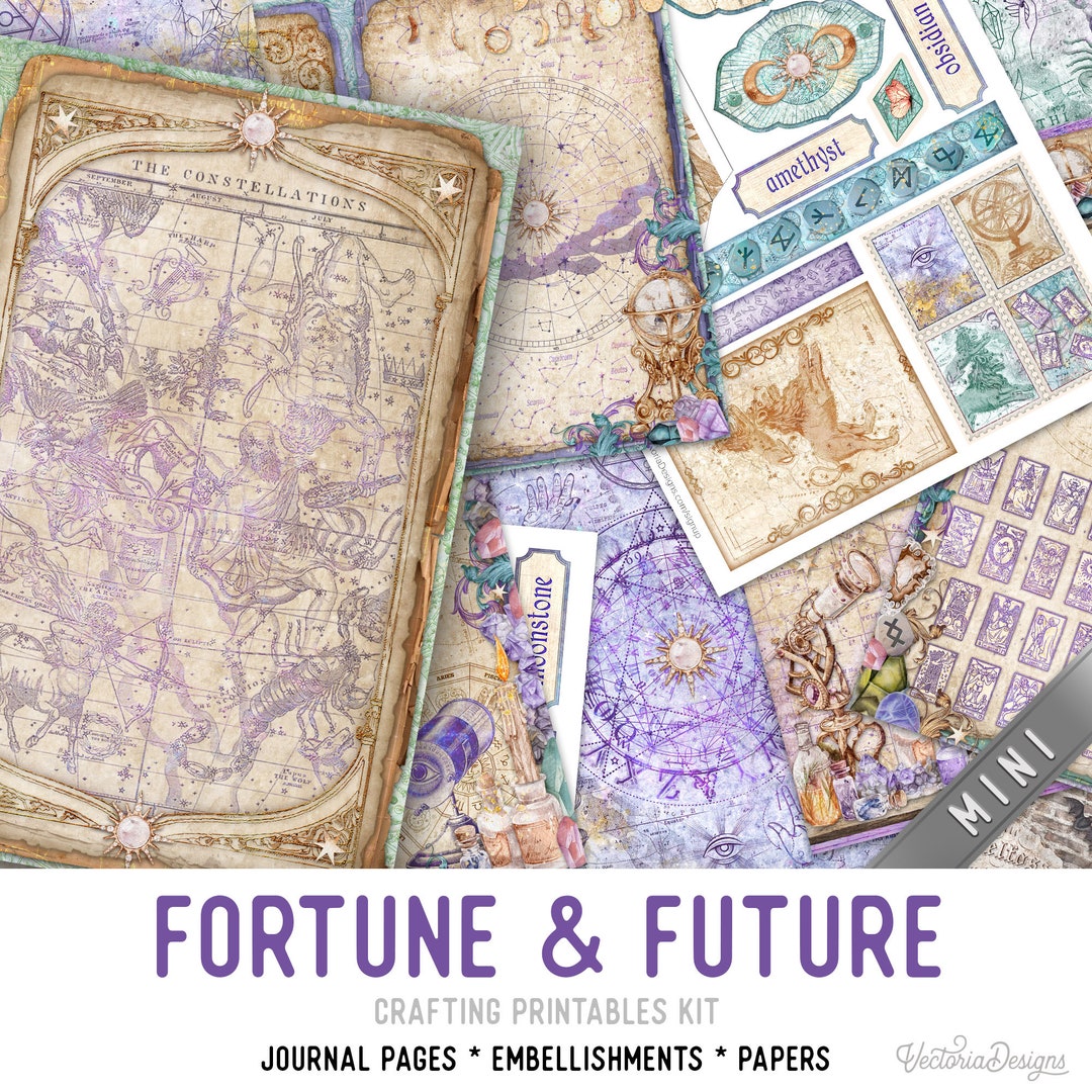 Fortune & Future Crafting MINI Printables Kit, Printable Fortune Teller ...
