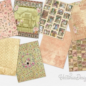 Cozy Cottage Journal , Vintage Planner Printables, Junk Journal Kit ...