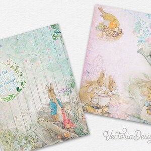 Peter Rabbit Paper Pack, Beatrix Potter, Digital Paper, Printable Paper ...