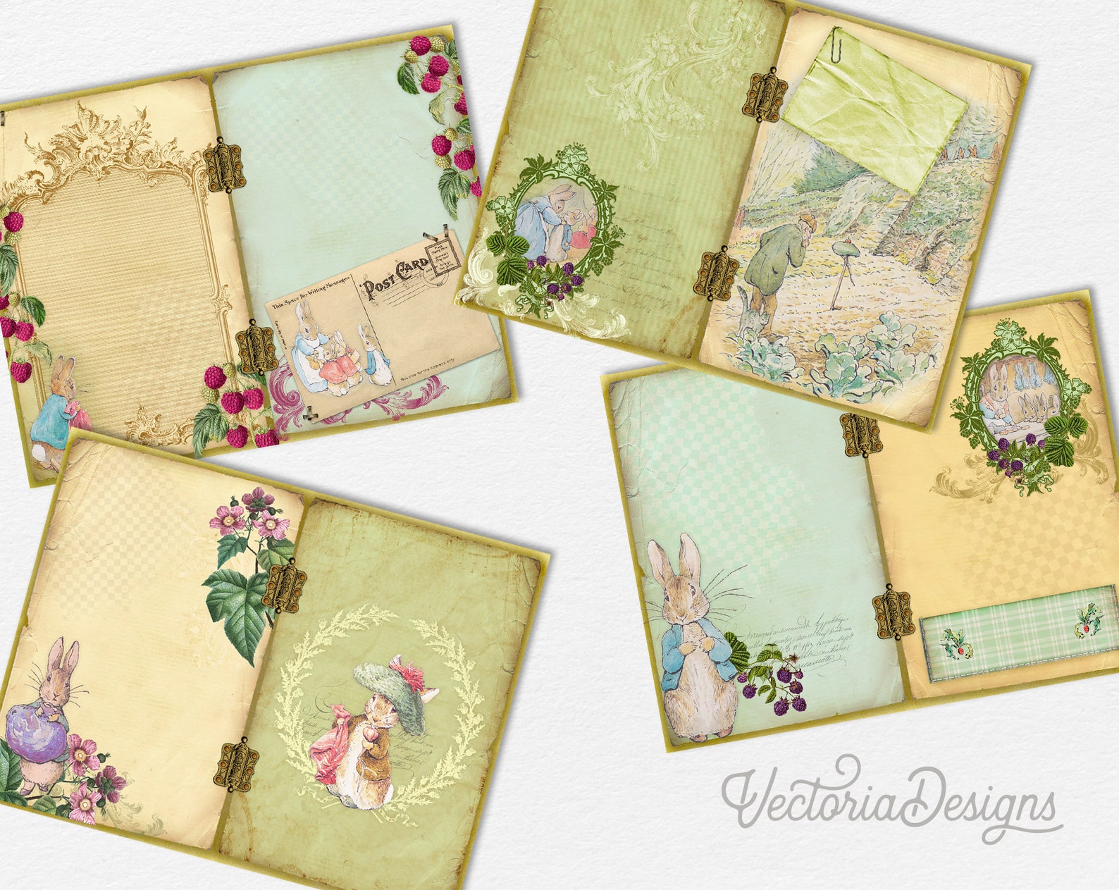 Peter Rabbit Journal Kit Beatrix Potter DIY Kit Printable - Etsy