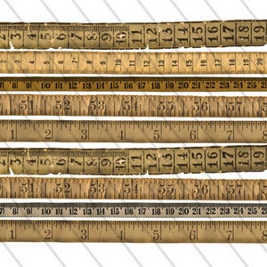 Vintage Tape Measure, Old Tape Measure, Digital Collage Sheets, Digital ...
