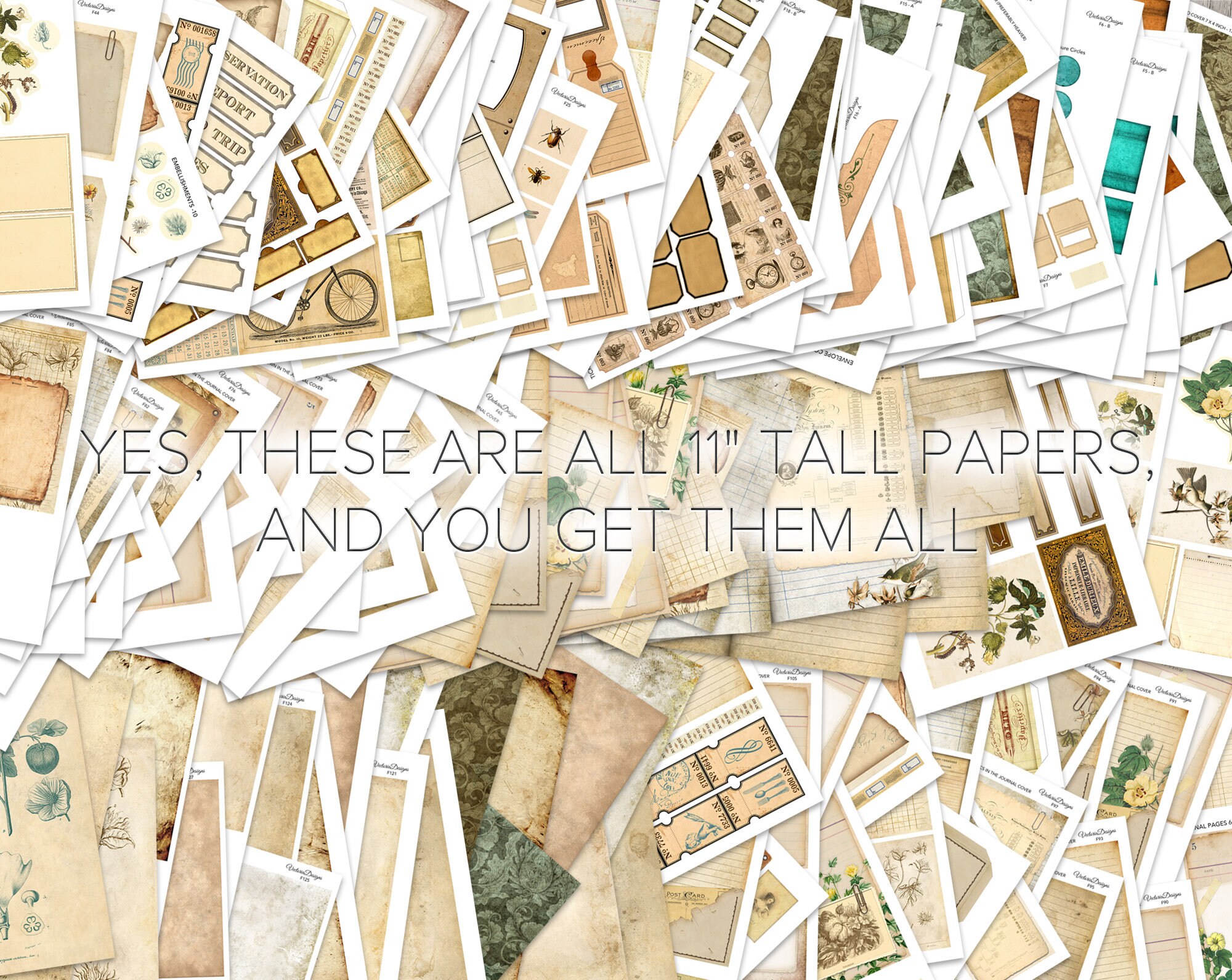 MEGA Project Pack, Printable Paper Craft, Journal Notes, Digital Paper ...