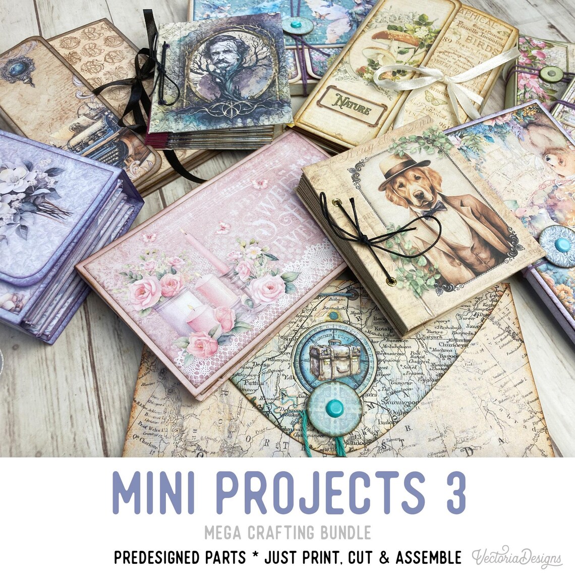 Mini Projects 3 Crafting Bundle DIY Craft Kits Printable Craft Kit ...