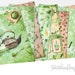 My Little Garden Paper Pack, Printable Paper Pack, Digital Paper ...