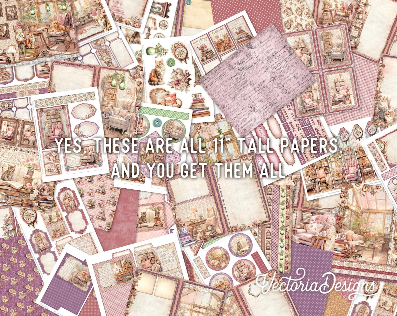 Cozy Home Junk Journal Kit, Homemaking Crafting Printables Home ...