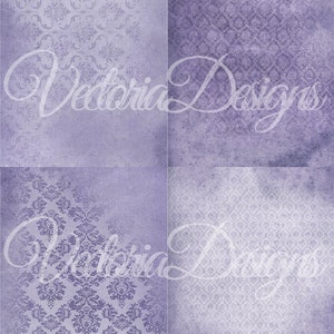 Purple Paper, Digital Paper, Valentines Paper, Shabby Paper, Wrapping ...