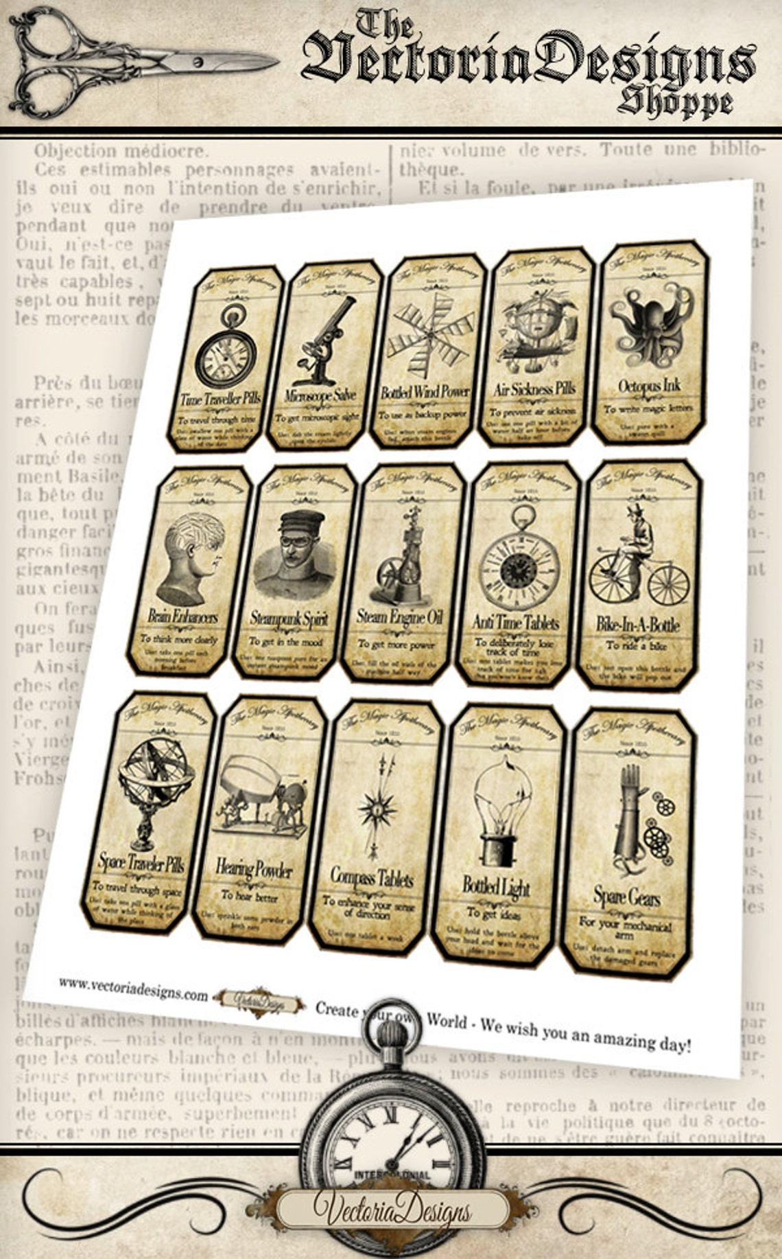 Halloween Apothecary Labels Steampunk Labels Halloween - Etsy