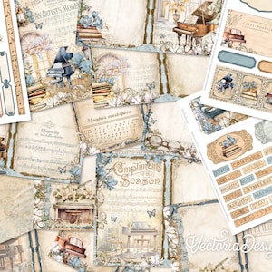 Piano Junk Journal Kit Piano Printable Junk Journal Kit Music ...