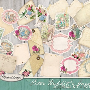 Beatrix Potter Junk Journal, Peter Rabbit Garden Journal, Printable ...