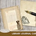 Library Journal Cards, Printable Library Cards, Digital Library Cards ...