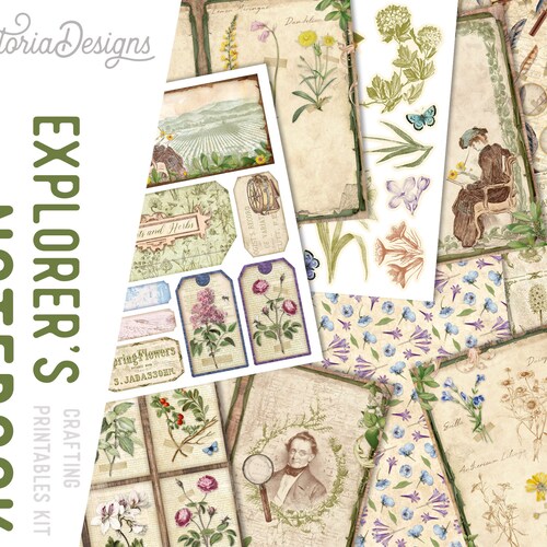 Explorer's Notebook Crafting Printables Kit Printable - Etsy