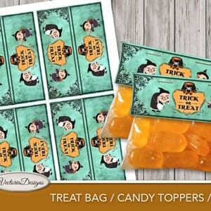 Halloween Favor Bag Toppers Halloween Treat Bag Halloween - Etsy