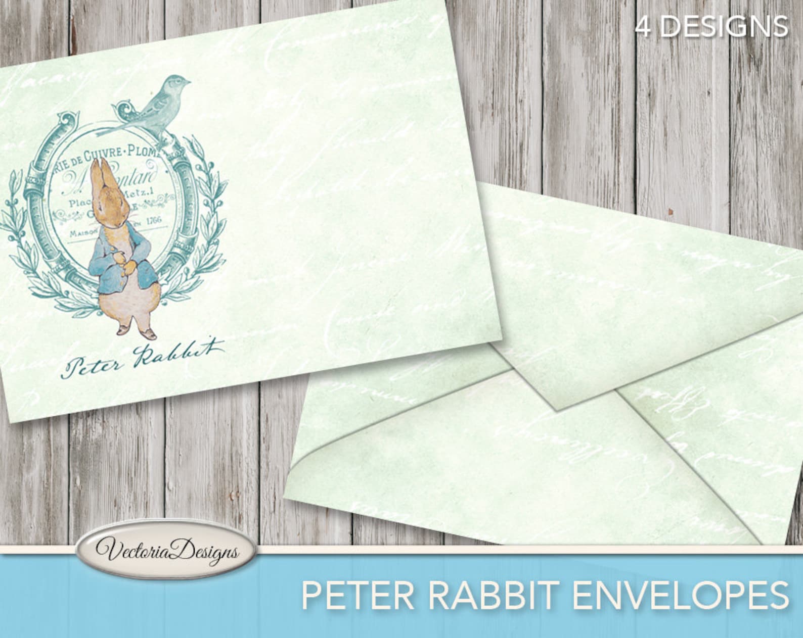 Peter Rabbit Envelopes, Digital Paper Envelopes, Writing Paper ...