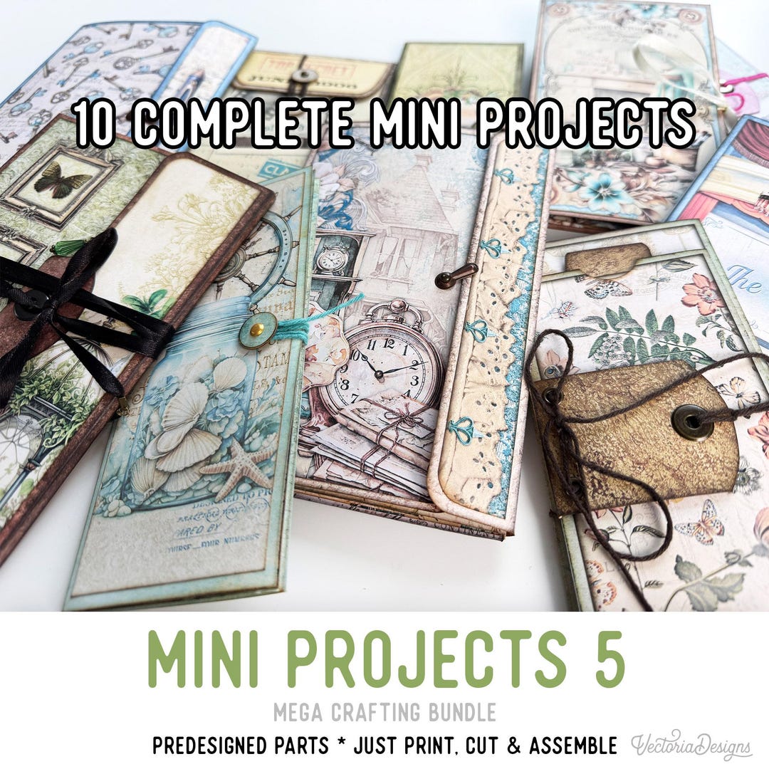 Mini Projects 5 Crafting Bundle DIY Craft Kits Printable Craft Kit ...