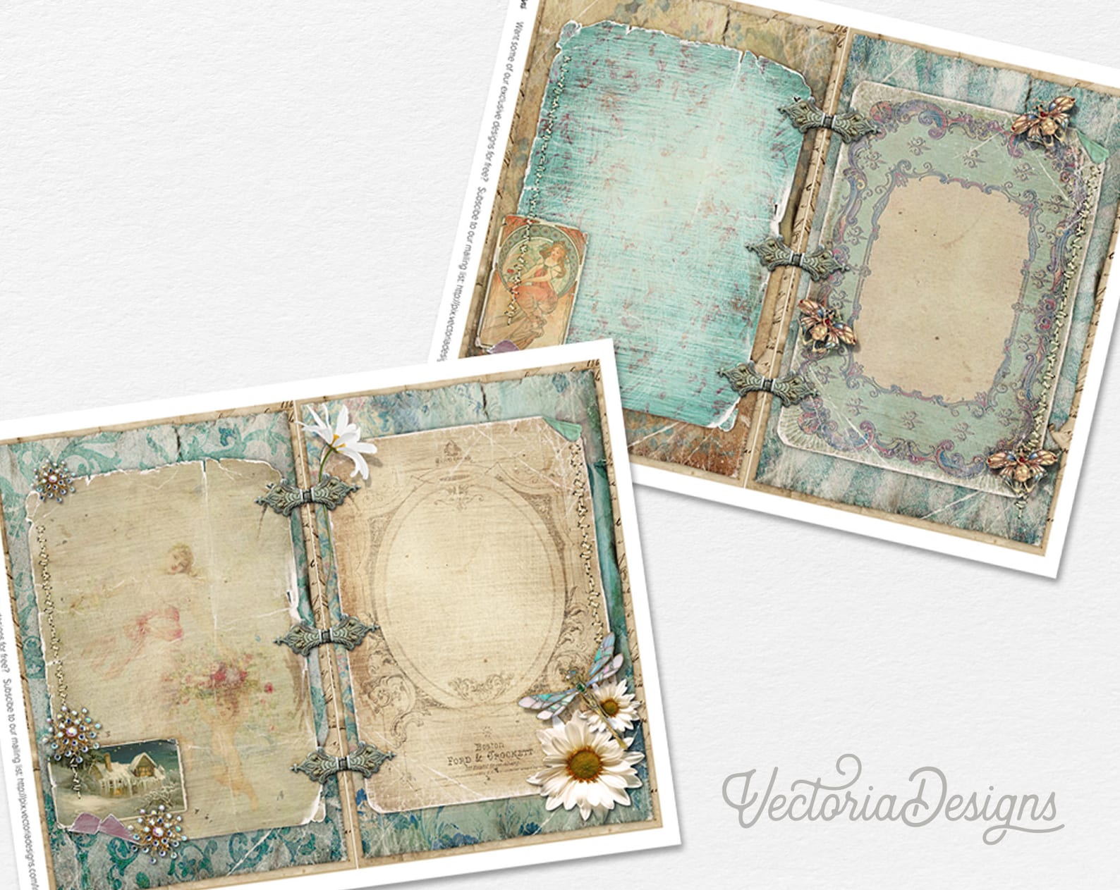 Winter Junk Journal Kit Printable Journal Diy Kit Digital - Etsy