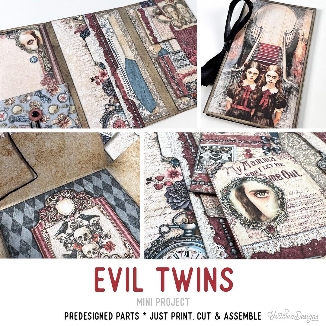 Evil Twins Mini Project, Crafts Halloween Mini Booklet Halloween ...