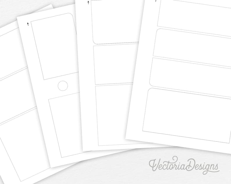 Libary Card Folio Templates Mini Folio Craft Kit Vacation Crafts Junk ...