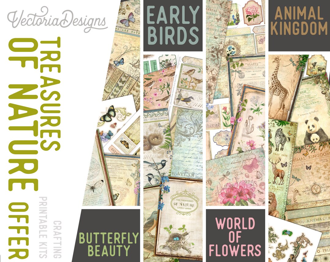 Treasures of Nature Offer, Nature Craft Printables, Printable Papers ...