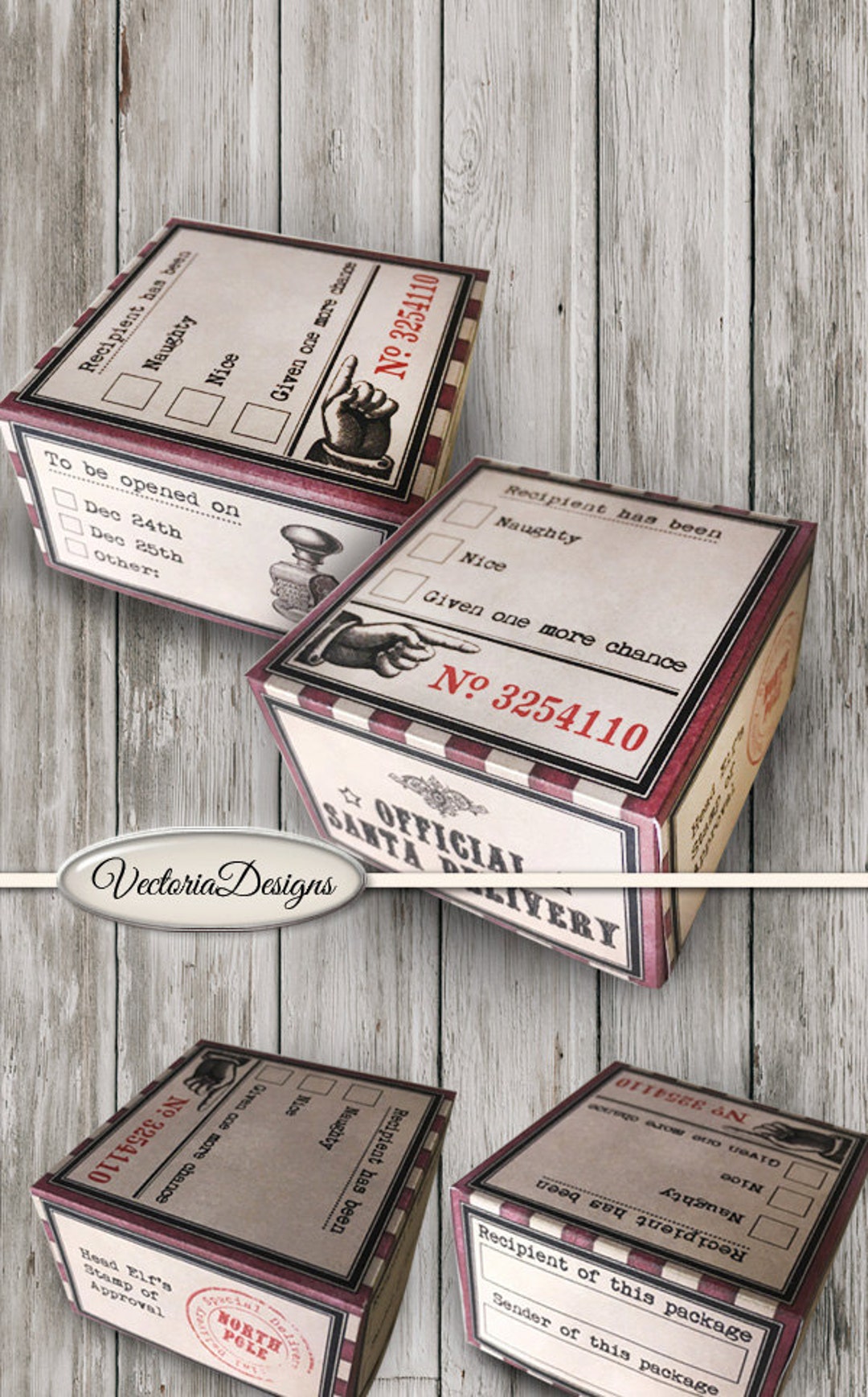 Christmas Stocking Stuffer, Christmas DIY Gift, Christmas Box Printable ...