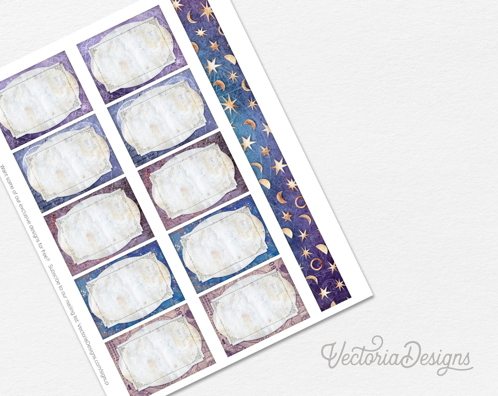 Galaxy Labels Printable Labels Celestial Labels Astrology - Etsy