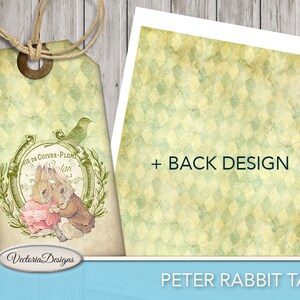 Peter Rabbit Tags Printable Tags Paper Crafting Beatrix Potter ...