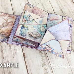Tiny Mini Booklet Templates Mini Booklet Craft Kit Mini Project Junk ...