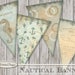 Printable Nautical Banner Bunting Printable Party Banner Ship Green ...