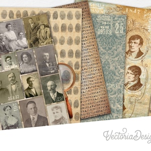 Old School Detective Paper Pack Printable Journal Pages - Etsy Canada