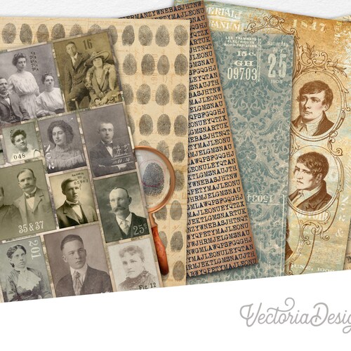 Old School Detective Paper Pack Printable Journal Pages - Etsy Canada