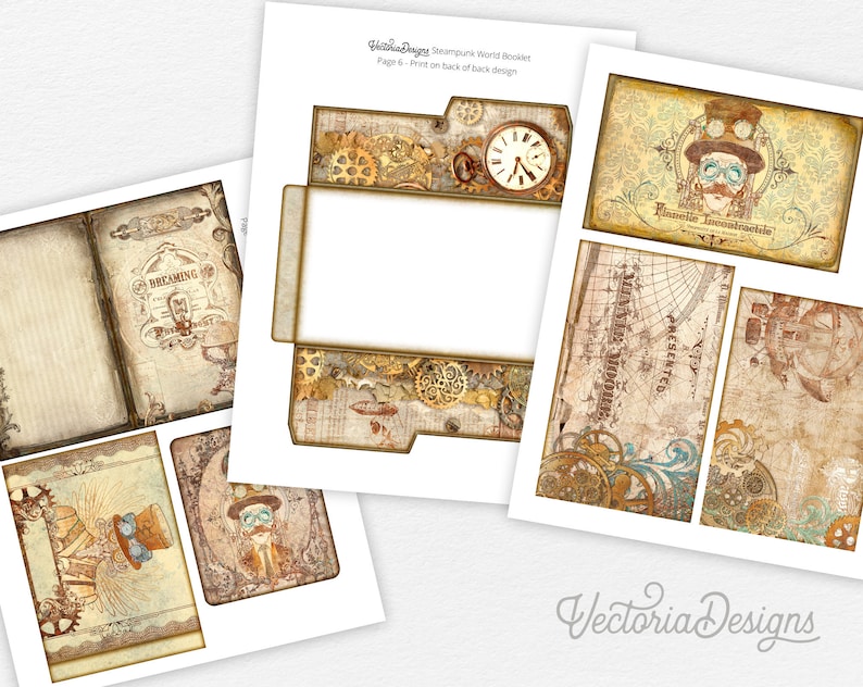 Steampunk World Mini Project Booklet Craft Kit Vacation Crafts Folio ...