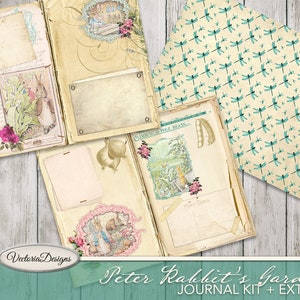 Peter Rabbit Garden Journal Kit, Printable Journal Kit, Junk Journal ...
