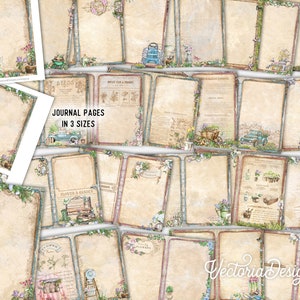 Flower Farm Crafting Printables Kit Printable Flower Farm Junk Journal ...