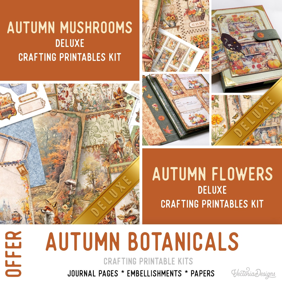 Autumn Botanicals DELUXE Offer, Printables Printable Papers Junk ...