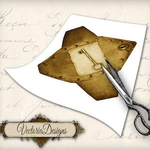 Steampunk Envelopes, Printable Envelopes, Digital Envelopes, Diy ...