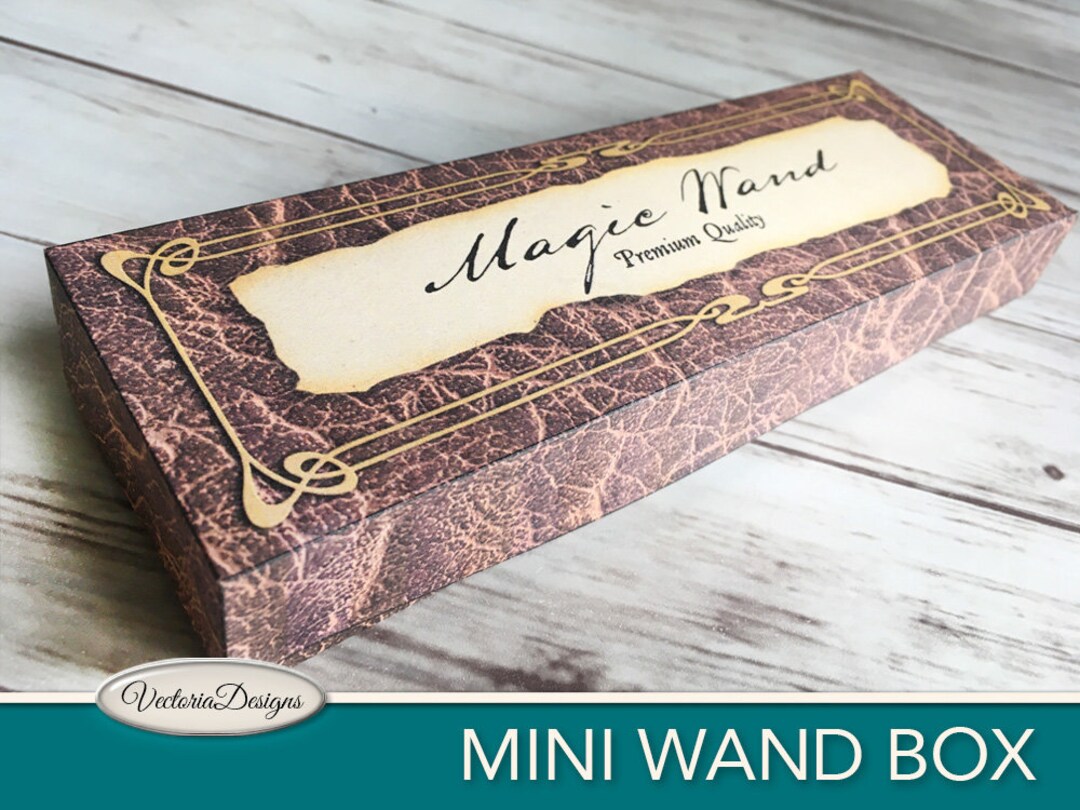 Halloween Wand Box, Halloween Wizard School Box, Halloween Favor Box ...