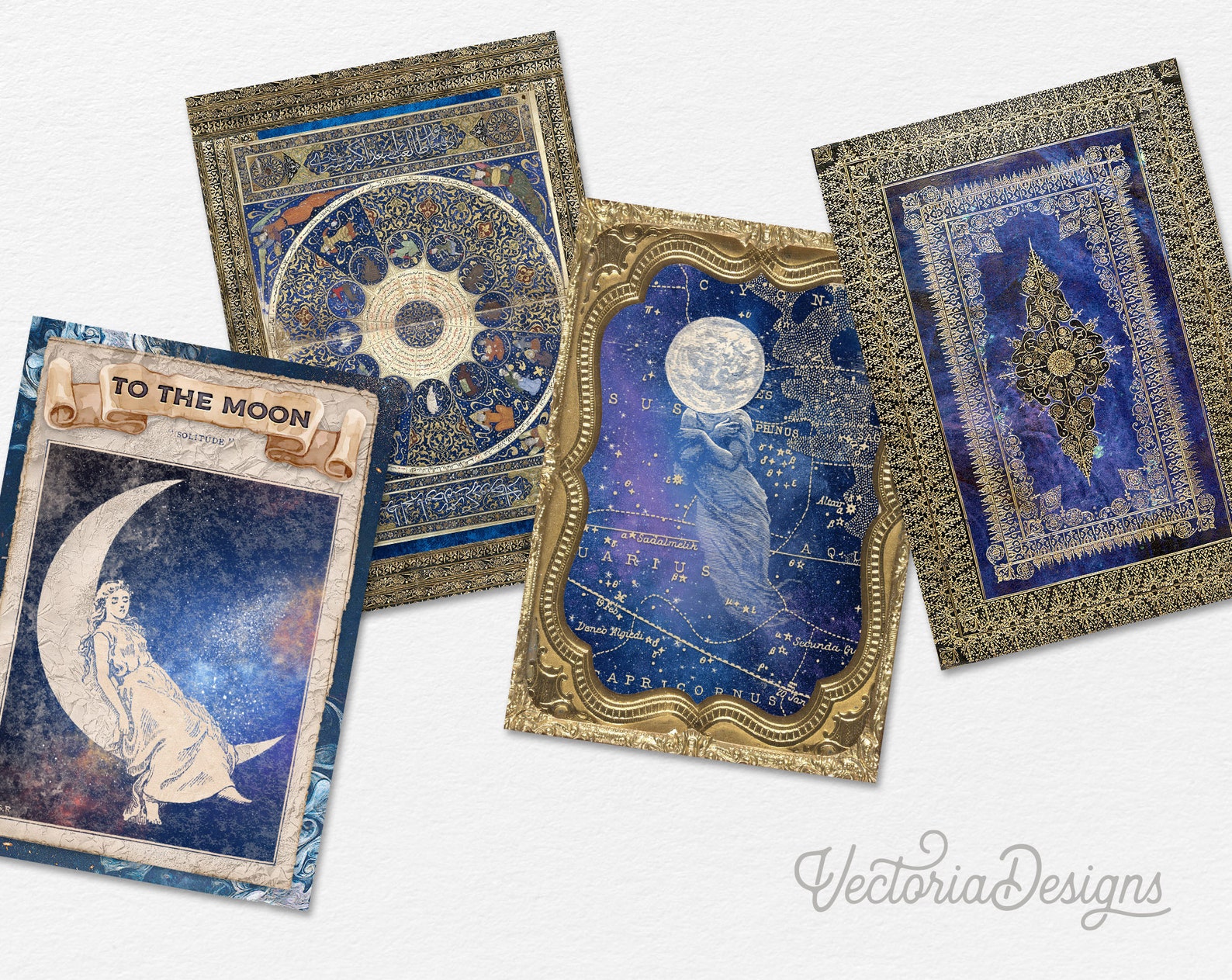 Celestial Cards Printable Cards Astrology Cards Junk - Etsy