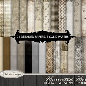 Haunted House Digital Scrapbooking Kit Digital Scrapbook Kit Halloween ...