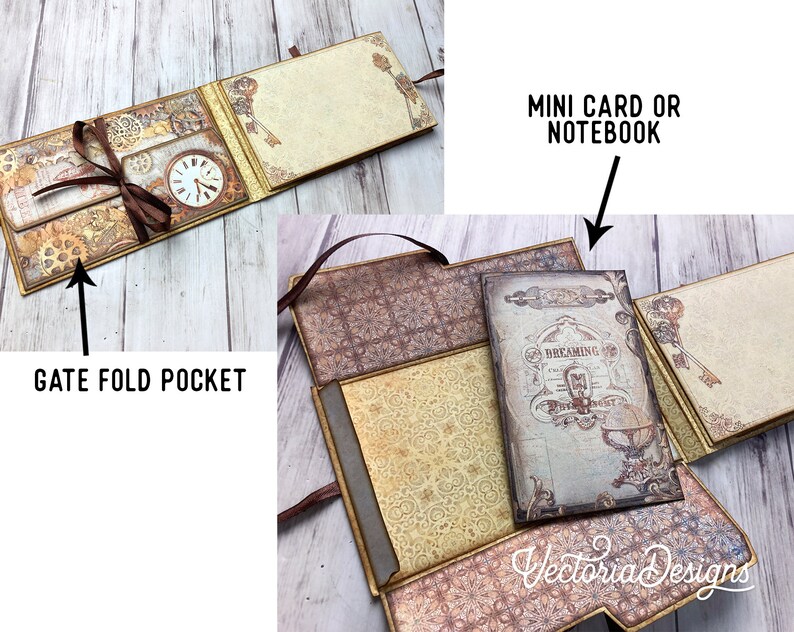 Steampunk World Mini Project Booklet Craft Kit Folio Kit - Etsy