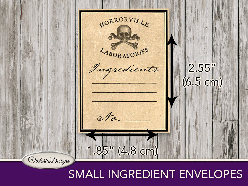 Science Printable DIY Halloween Envelopes Halloween Scary | Etsy