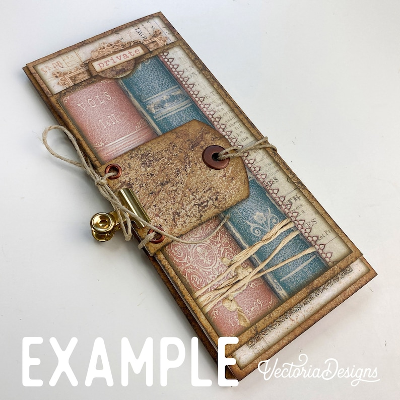 Layered Folio Templates Mini Album Craft Kit Summer Crafts Junk Journal ...