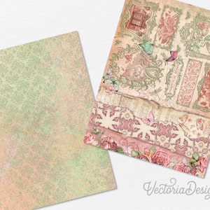 Pretty in Pink Junk Journal Kit, Printable Junk Journal Kit Pink ...