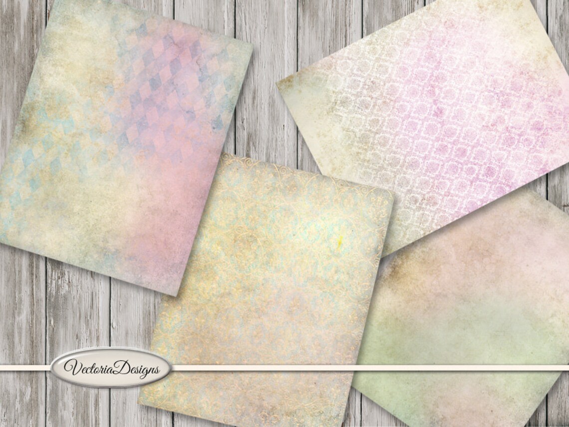 Grunge Pastel Paper Pack Digital Paper Scrapbook Paper - Etsy