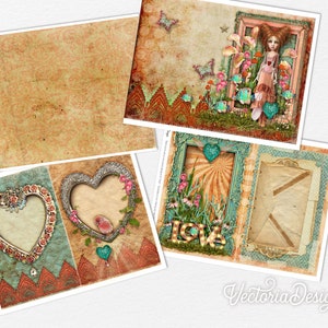 My Heart Journal Kit, Valentines Day Junk Journal Kit, Printable Junk ...