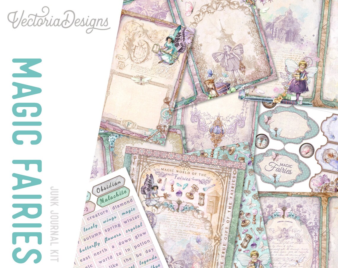 Magic Fairies Junk Journal Kit Fairy Junk Journal Kit - Etsy