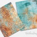 Turquoise Blue Rust Paper Pack, Printable Paper Pack, Digital Paper ...