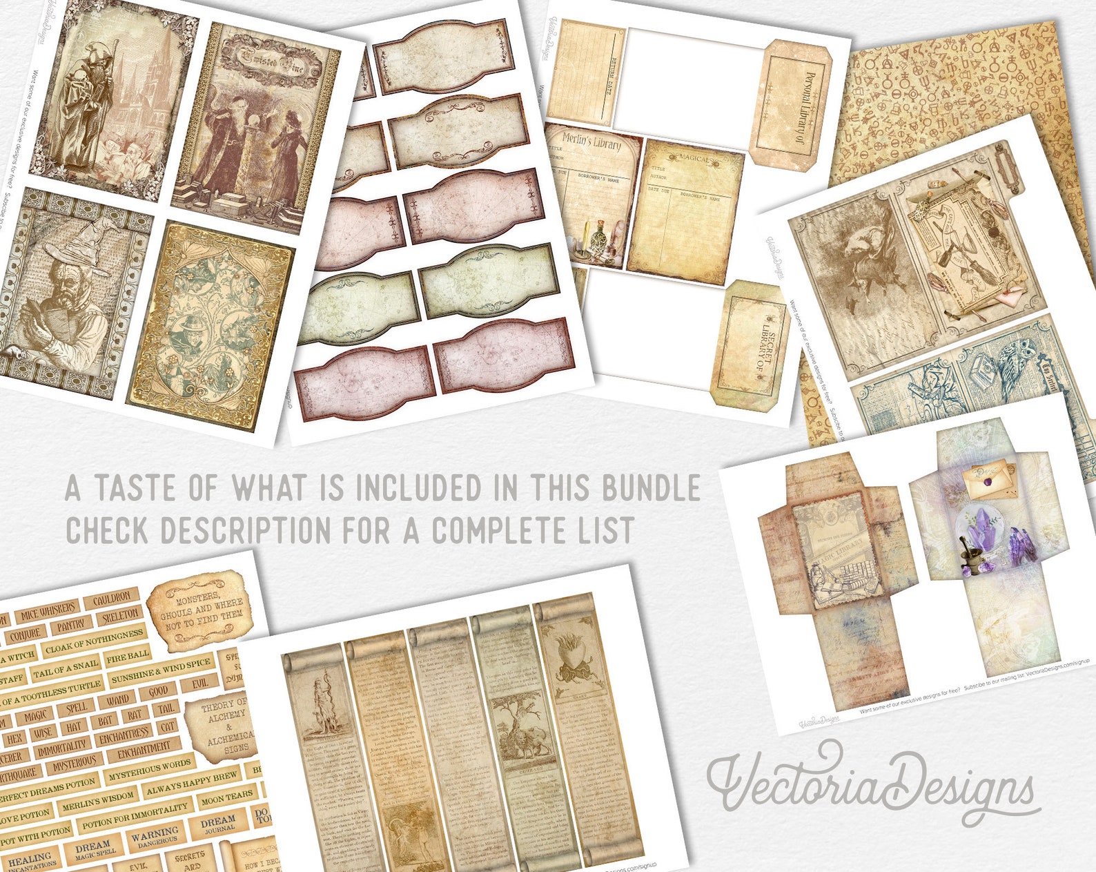 Wizard Library MEGA Crafting Bundle 002443 NEW - Etsy