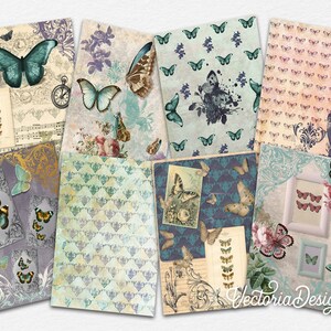 Butterfly Paper Pack, Printable Paper Pack, Digital Paper Pack ...