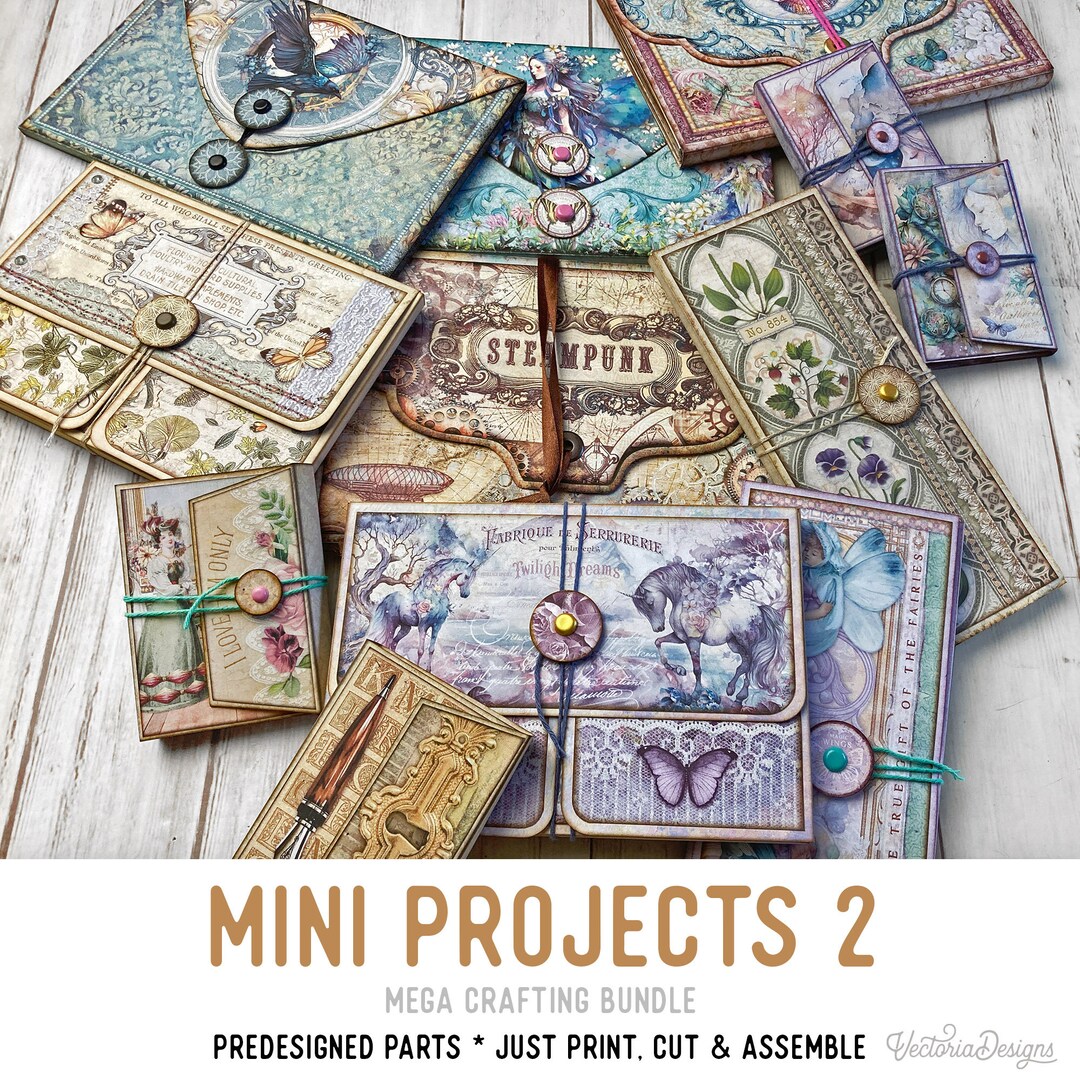 Mini Projects 2 Crafting Bundle DIY Craft Kits Printable Craft Kit ...